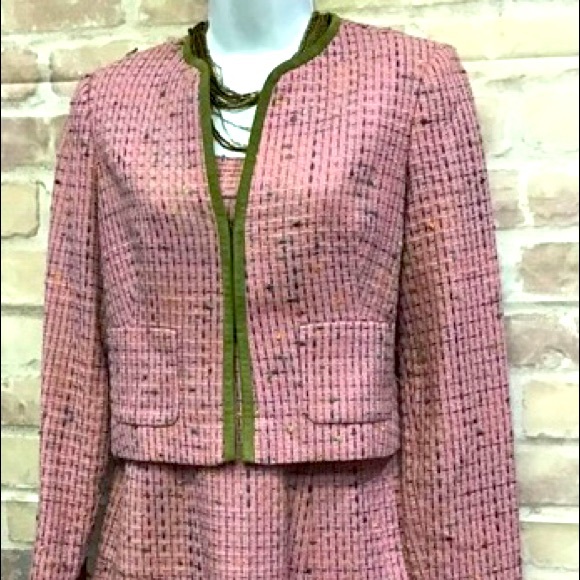bebe | Jackets & Coats | Bebe Pink Wool Tweed Jacket | Poshmark